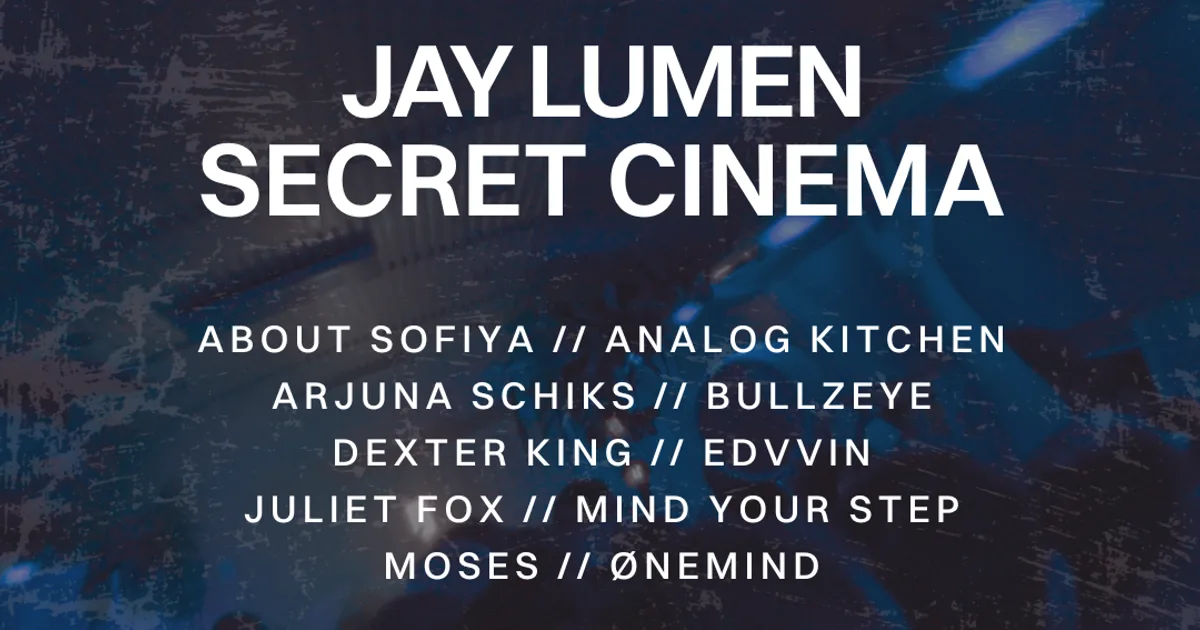 50:HERTZ Presents Jay Lumen & Secret Cinema (50:HERTZ Club Train - Sunrise Trip) — ADE
